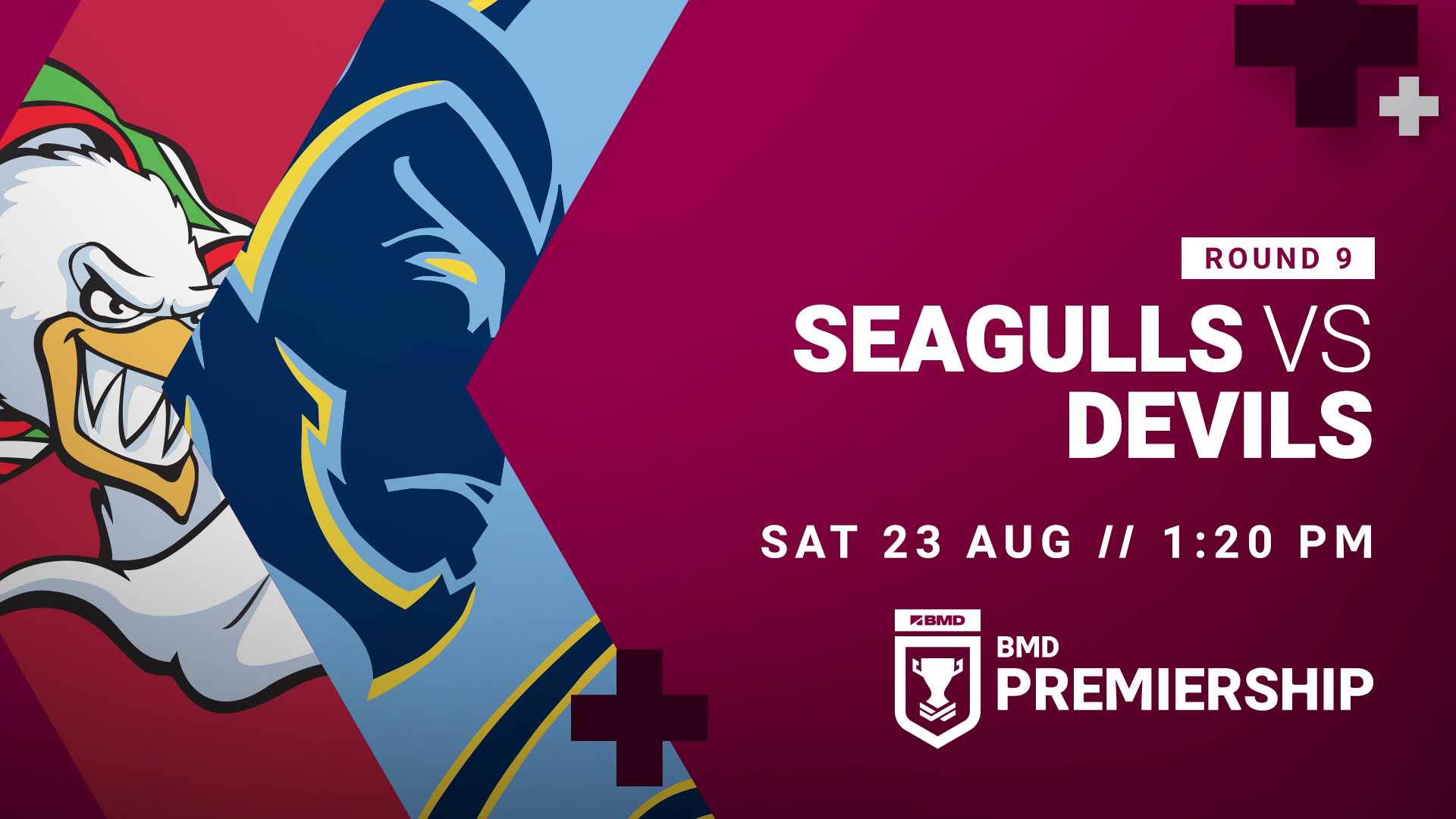QPlus TV | Matches | 2025 BMD Premiership, RD09, Wynnum Manly Seagulls ...